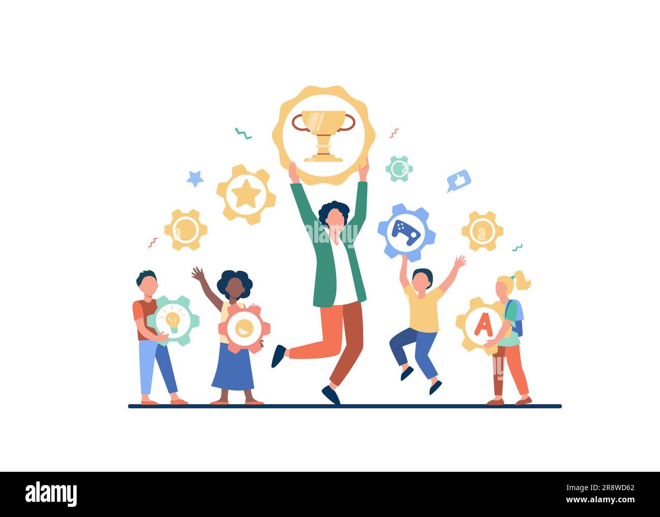 Laughing win Stock Vector Images - Alamy