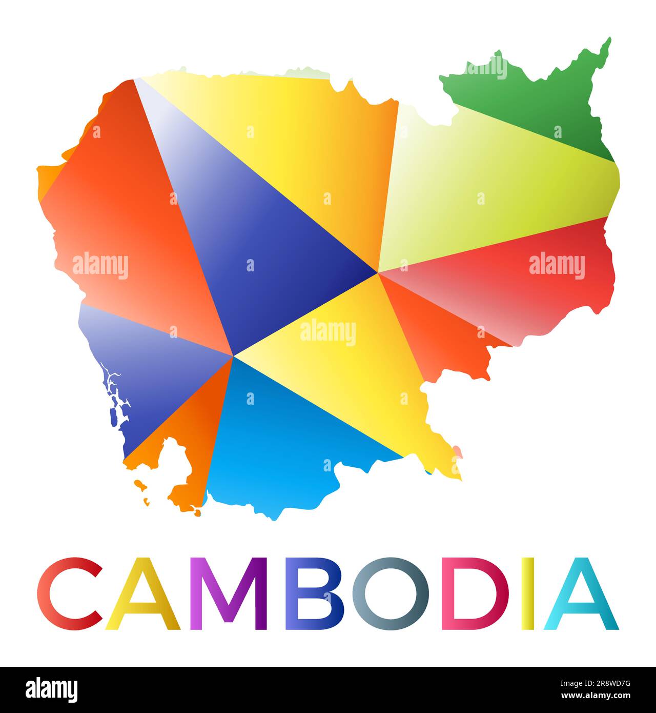 Phnom penh vector outline map Cut Out Stock Images & Pictures - Alamy