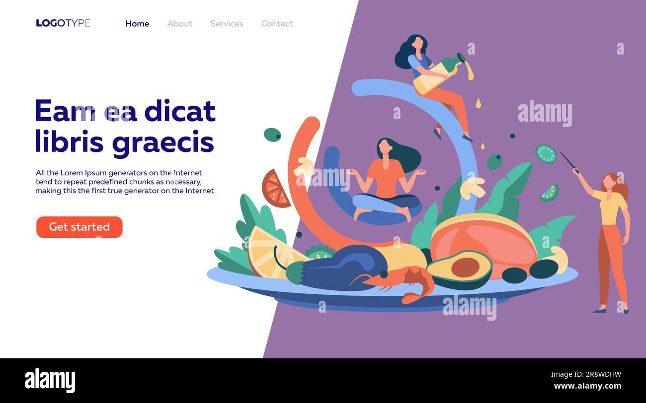 Young women presenting high fat foods Stock Vector Image & Art - Alamy