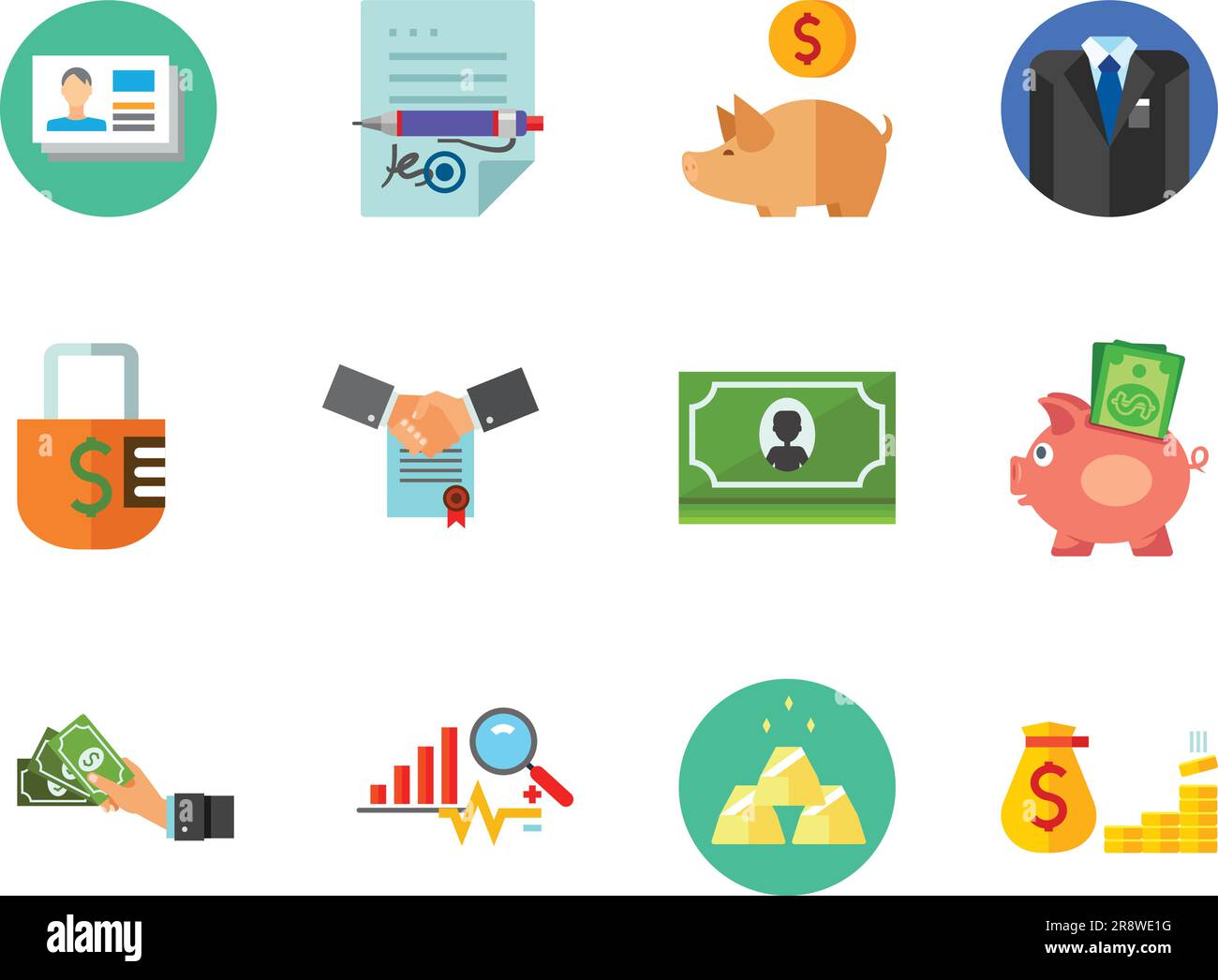 Bank Icon Set Stock Vector Image & Art - Alamy