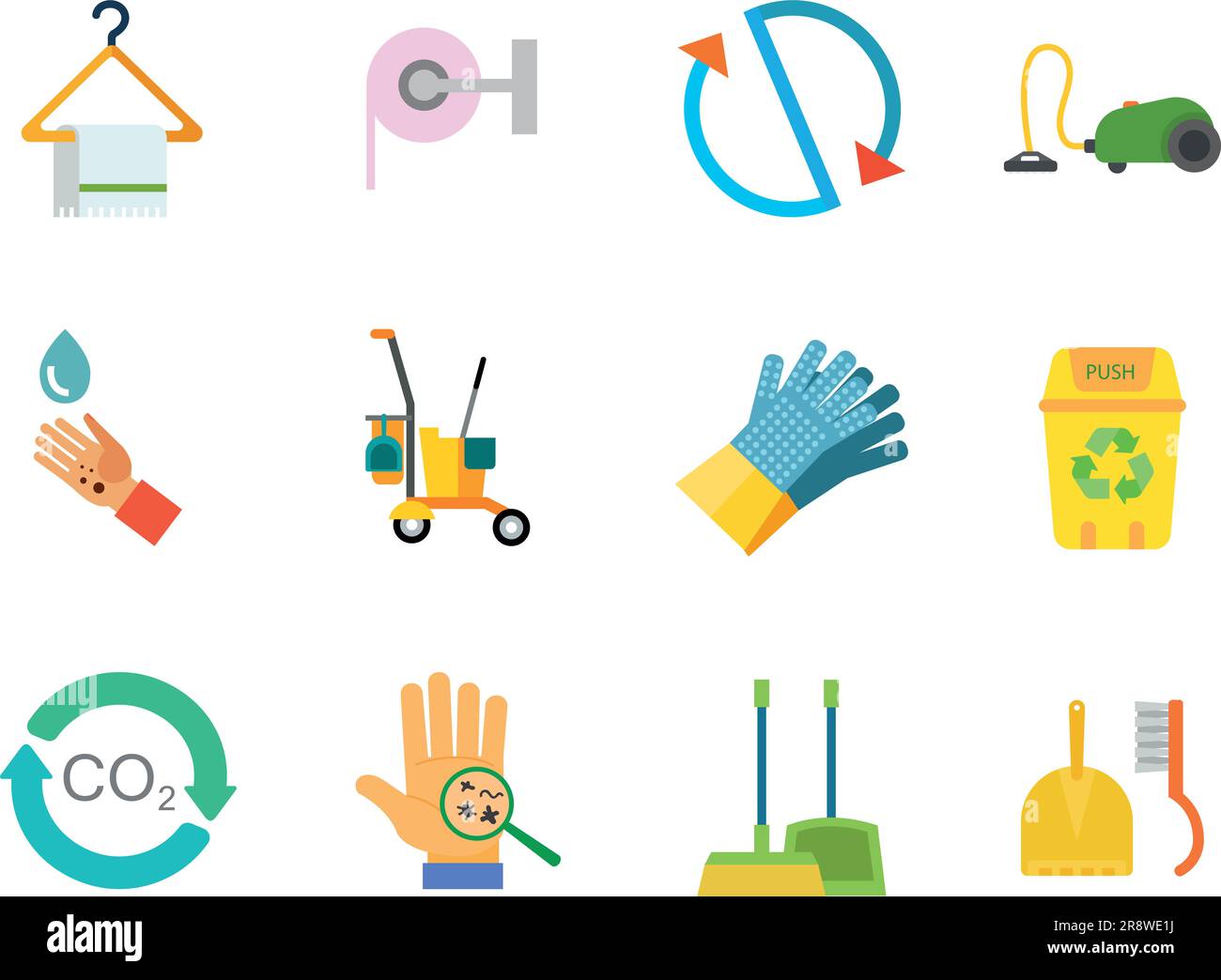 Cleaning Icon Set Stock Vector Image & Art - Alamy