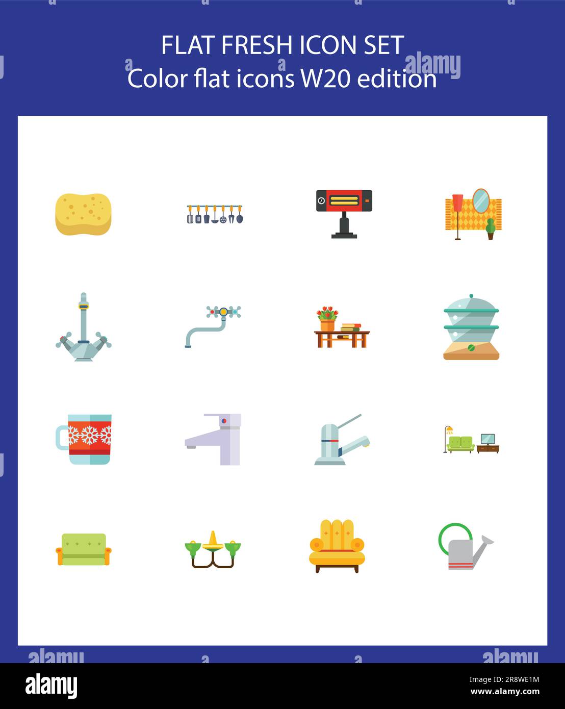 Household icon set Stock Vector Image & Art - Alamy