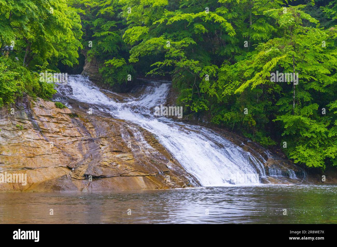 Awamata Falls in Yoro Gorge Stock Photo - Alamy