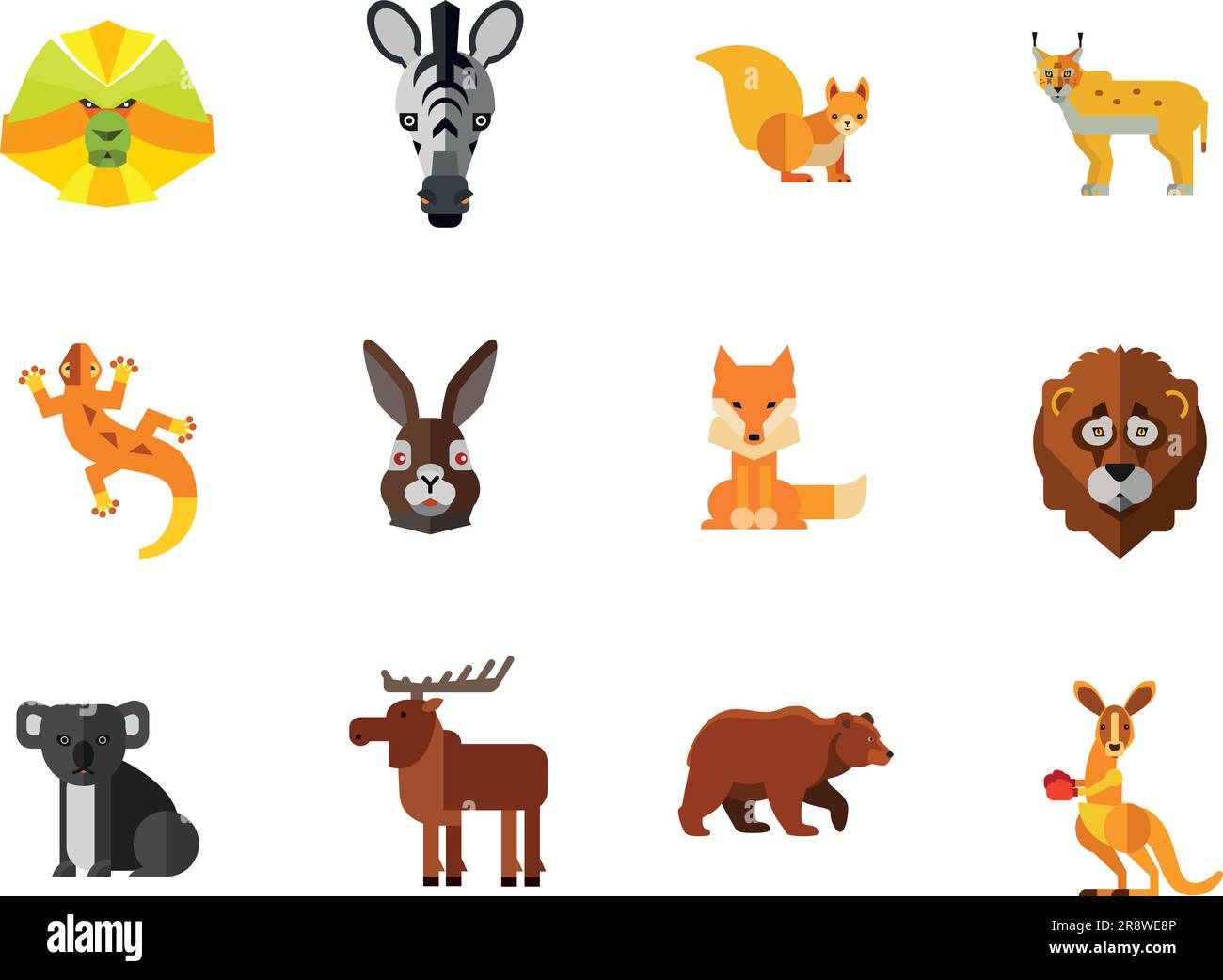 Animal Icon Set Stock Vector Image & Art - Alamy