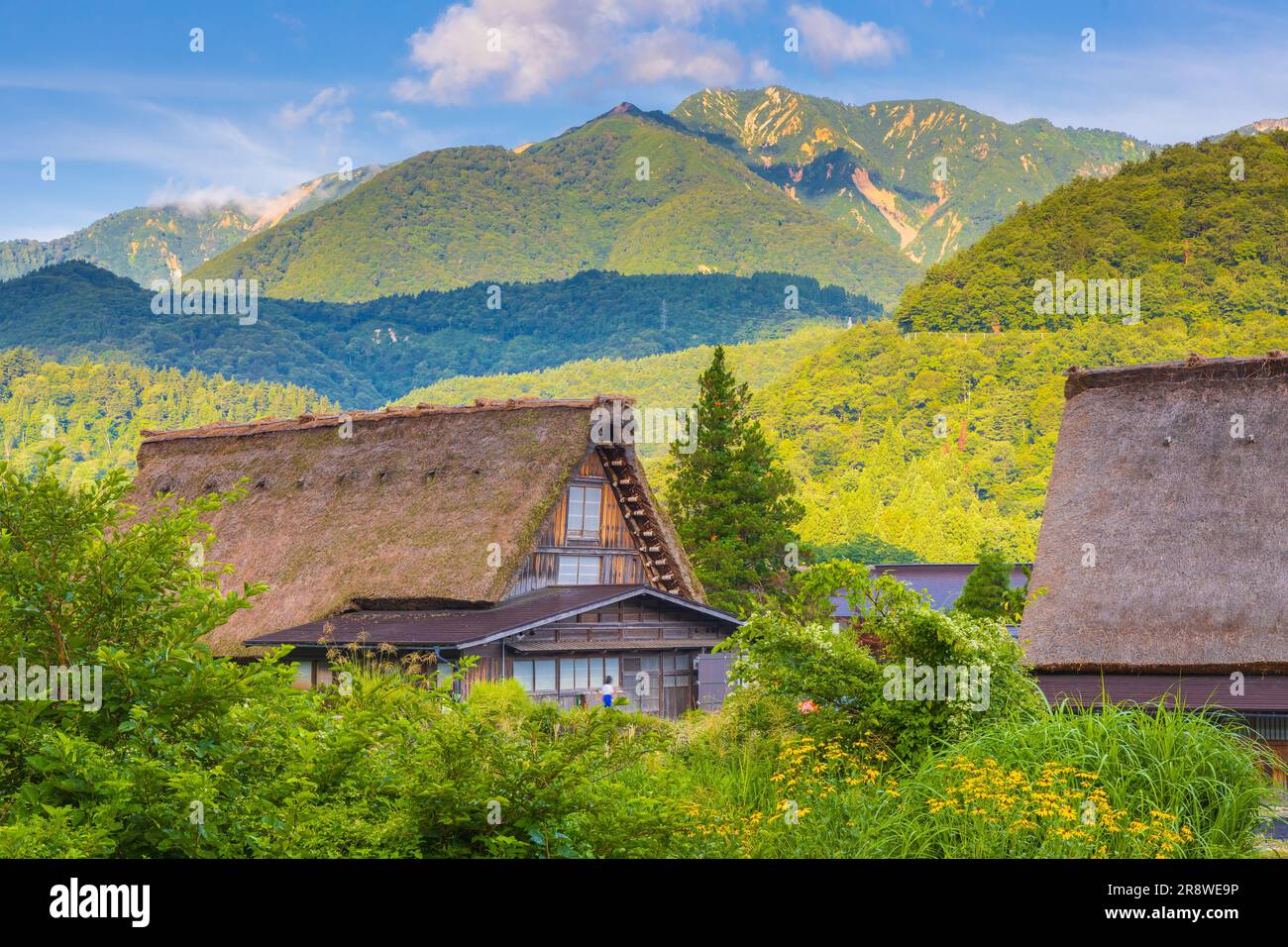 Village of the houses with steep rafter roof gassho village hi-res ...