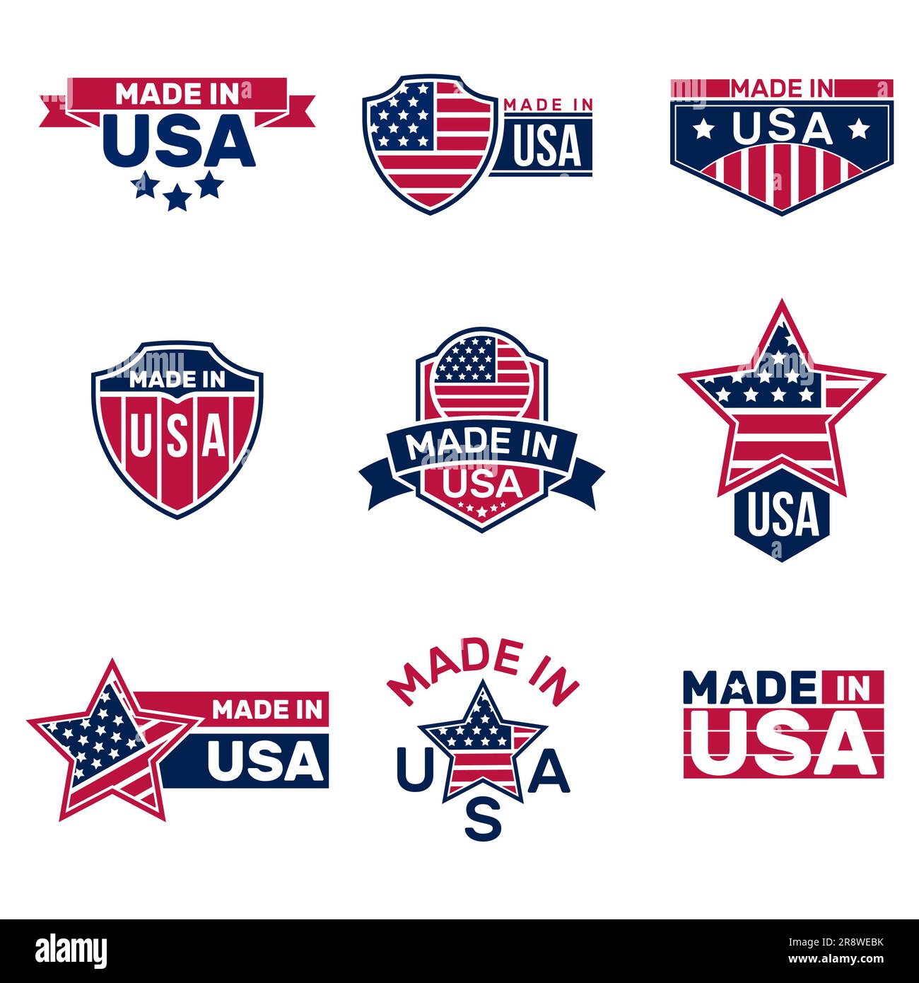 Patriotic label Cut Out Stock Images & Pictures - Alamy
