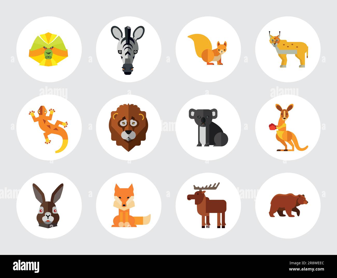 Animal Icon Set Stock Vector Image & Art - Alamy