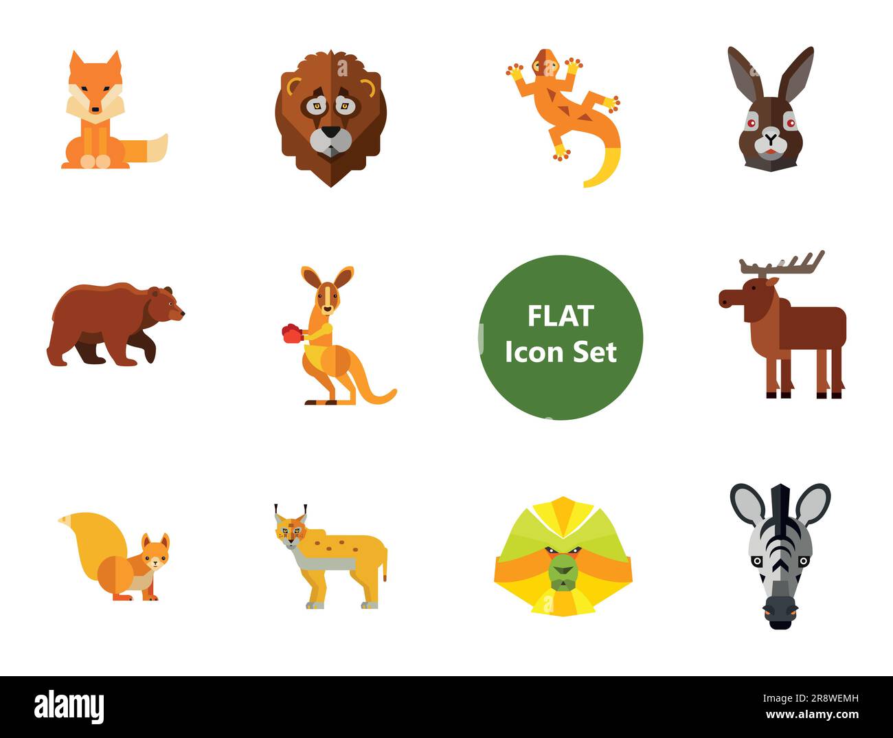 Animal Icon Set Stock Vector Image & Art - Alamy
