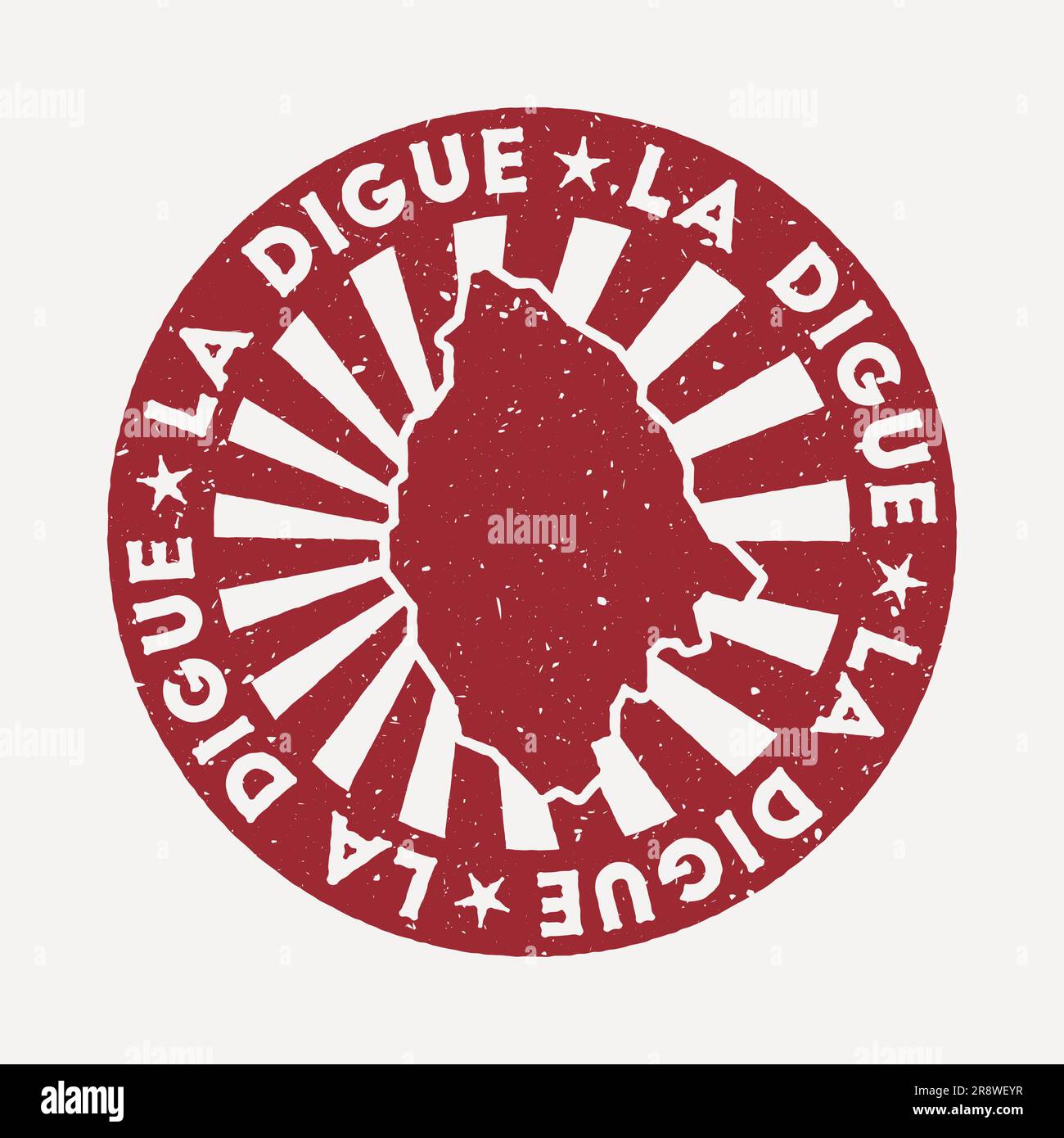 Island la digue map hi-res stock photography and images - Alamy