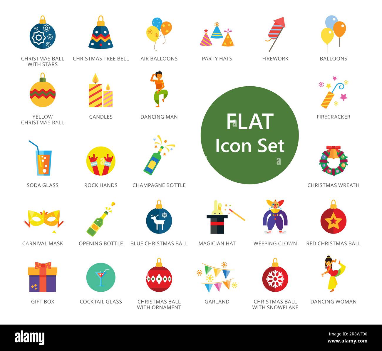 Celebration Icons Set Stock Vector Image & Art - Alamy
