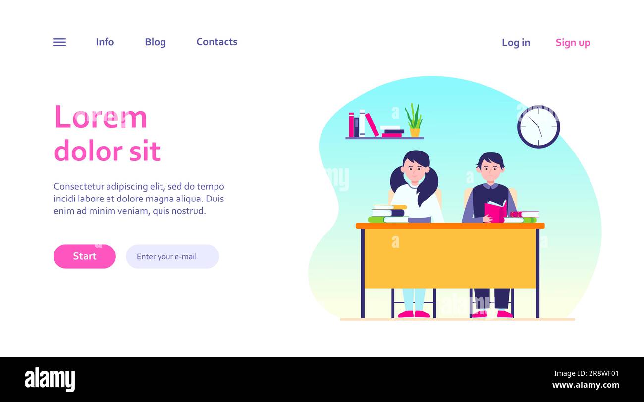 Students in modern library Stock Vector Images - Alamy