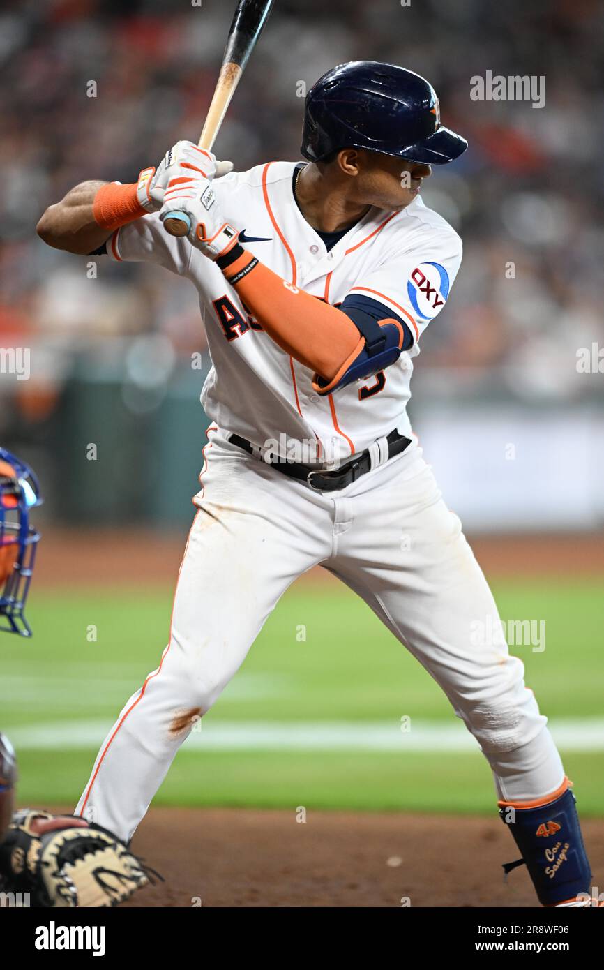 Houston Astros shortstop Jeremy Pena (3) in the bottom of the fifth ...