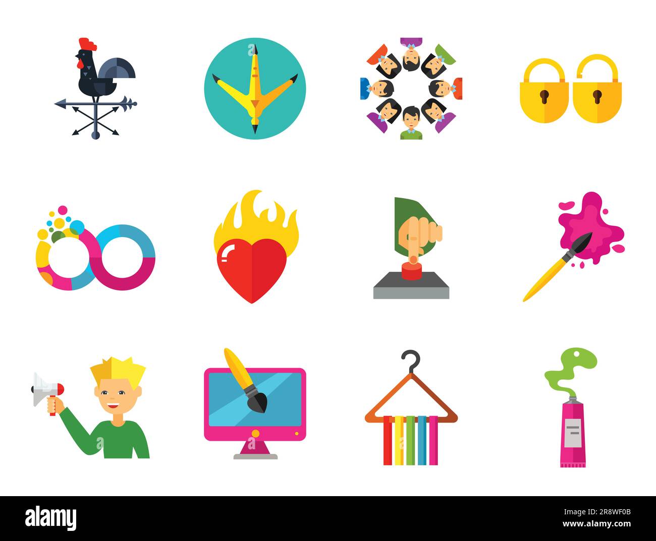 Abstract Concepts Icon Set Stock Vector Image & Art - Alamy