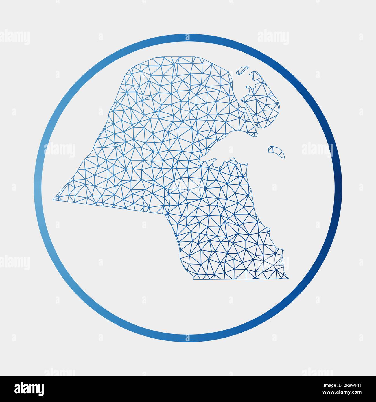 Kuwait digital map Stock Vector Images - Alamy