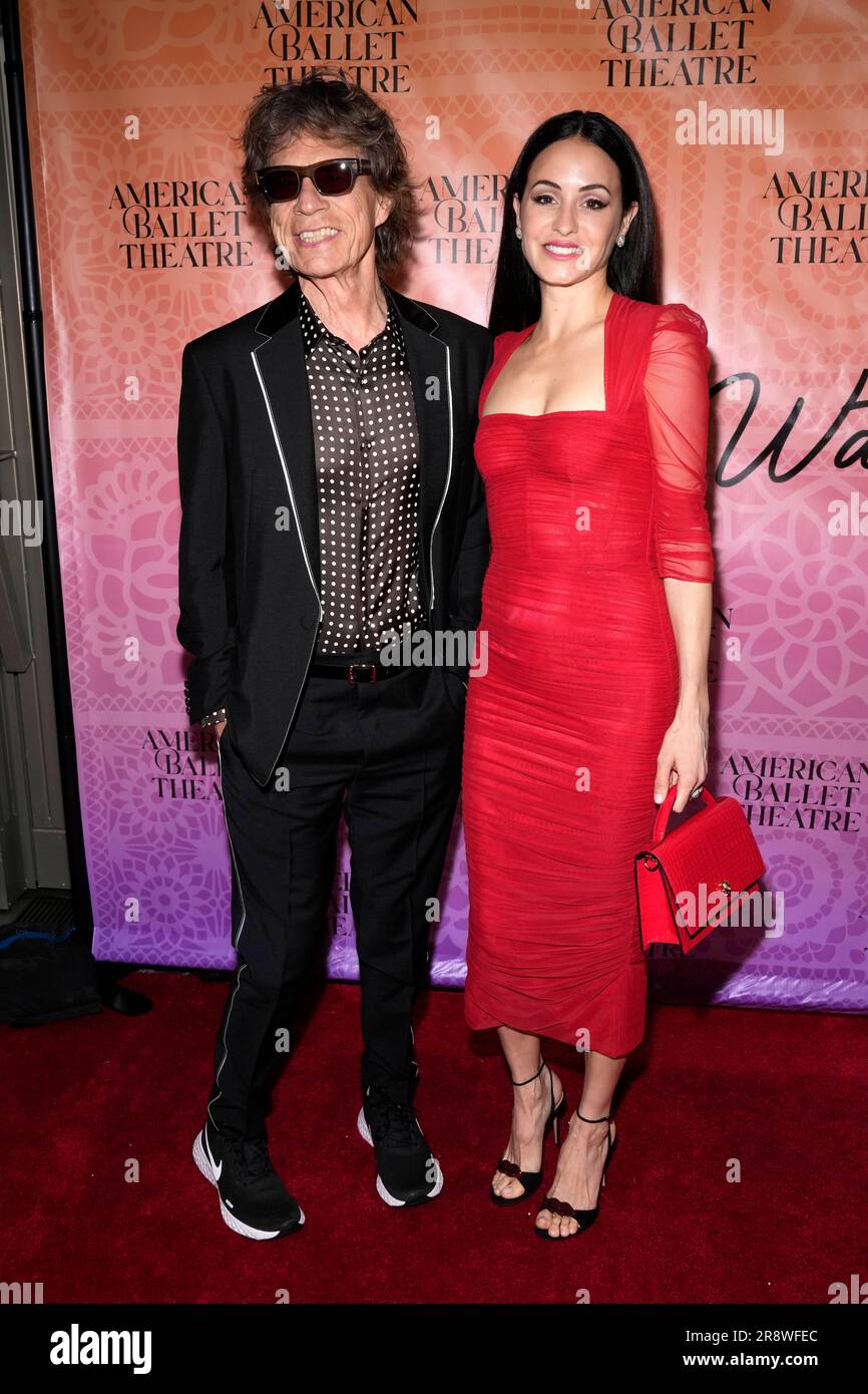 Mick Jagger and Melanie Hamrick attend the American Ballet Theatre June ...
