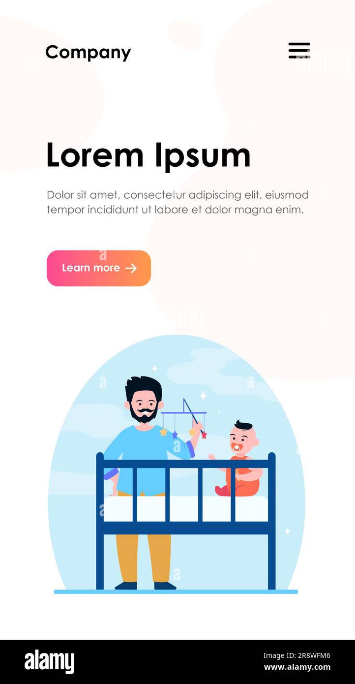 Baby in crib Cut Out Stock Images & Pictures - Alamy