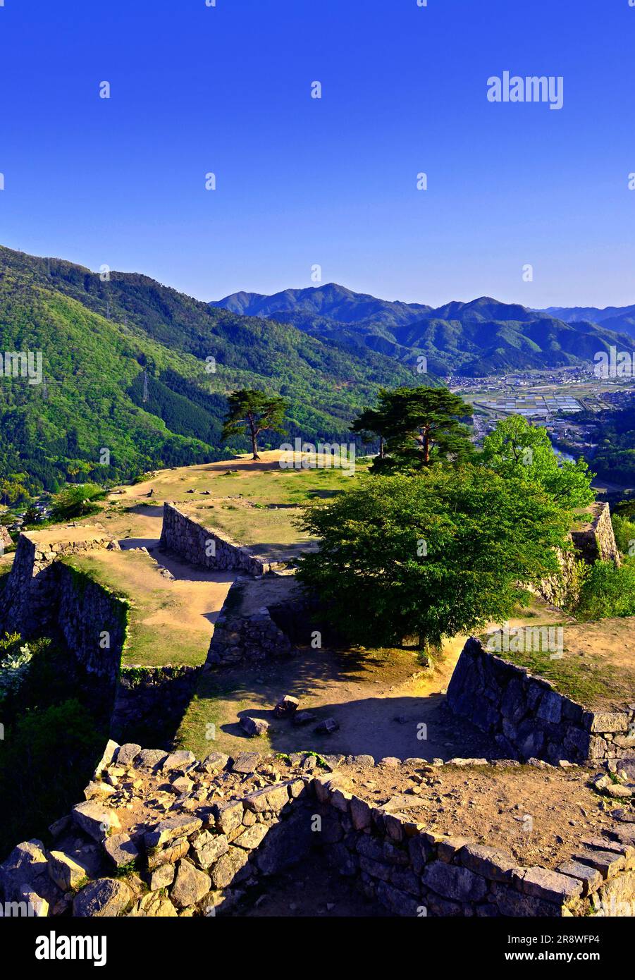 Takeda Castle ruins Stock Photo - Alamy
