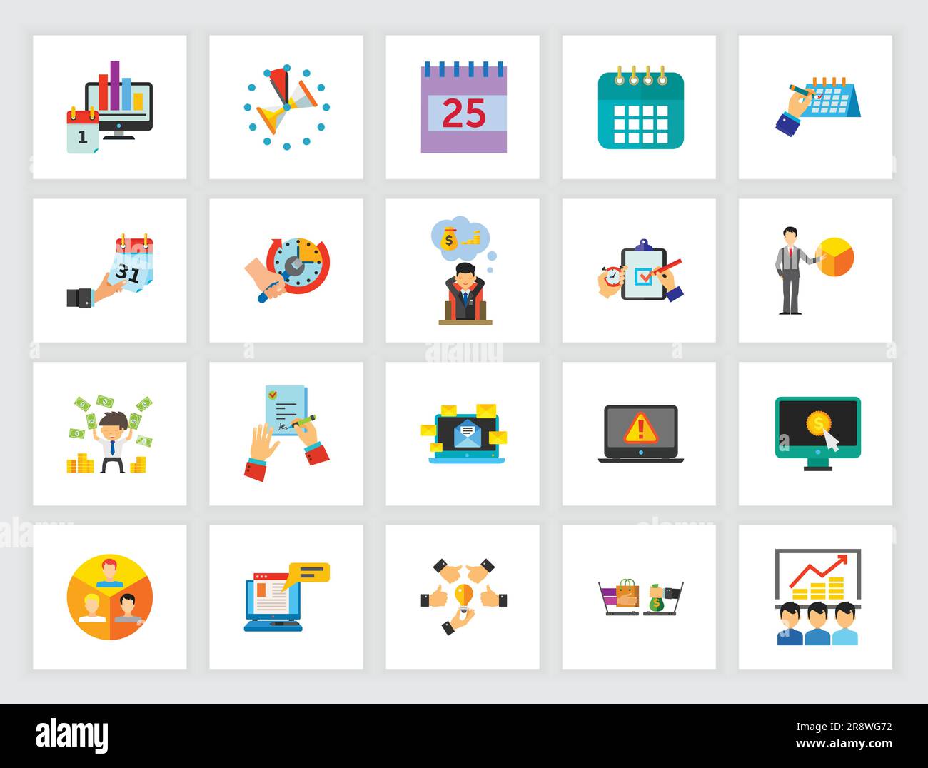 Business research icon set Stock Vector Image & Art - Alamy