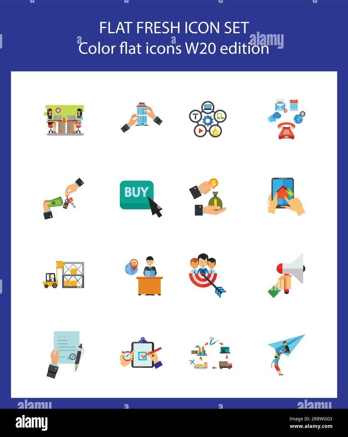 Marketing icon set Stock Vector Image & Art - Alamy