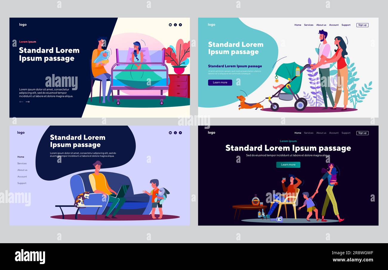 Types of parents set Stock Vector Image & Art - Alamy