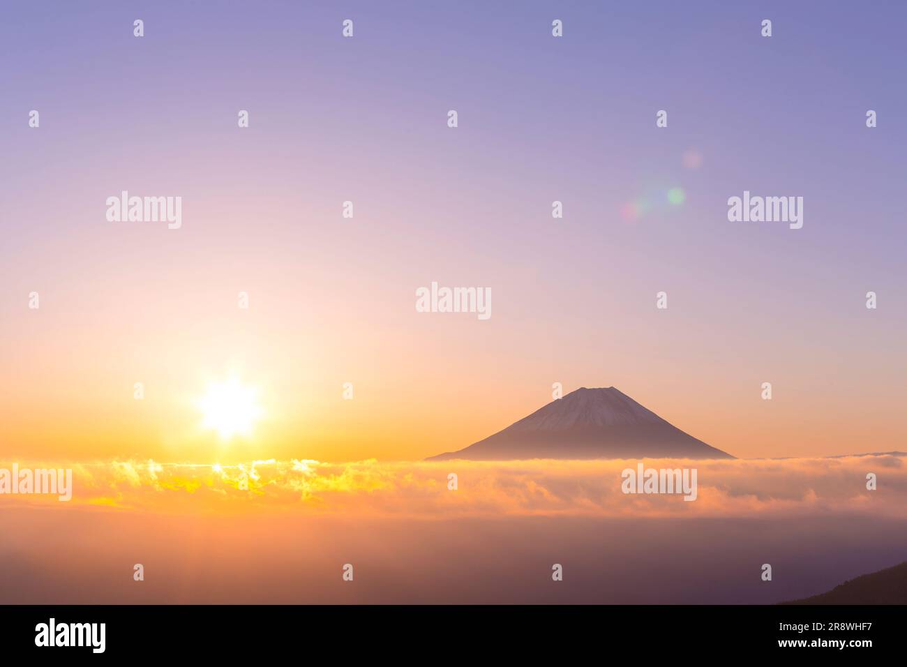 Sunrise at the Mount Fuji Stock Photo - Alamy
