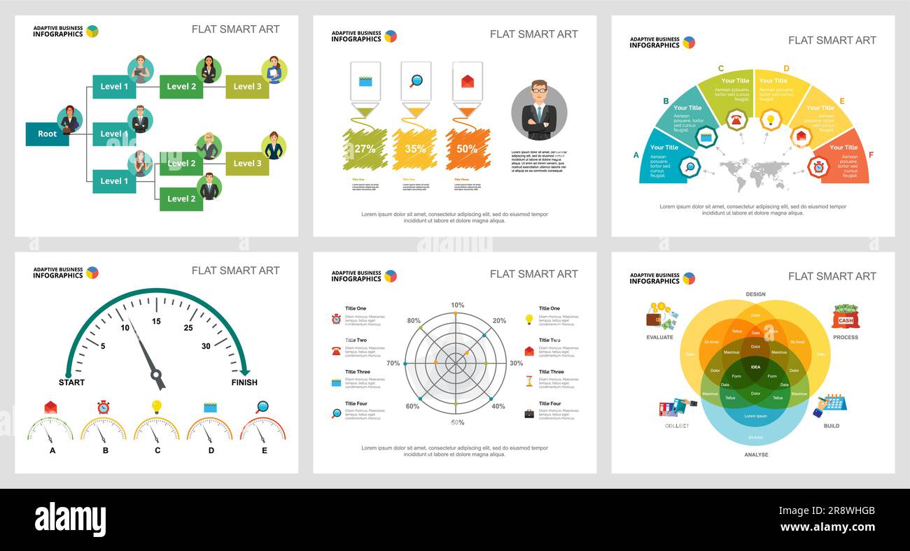 Colorful statistics or logistics concept infographic charts set Stock ...