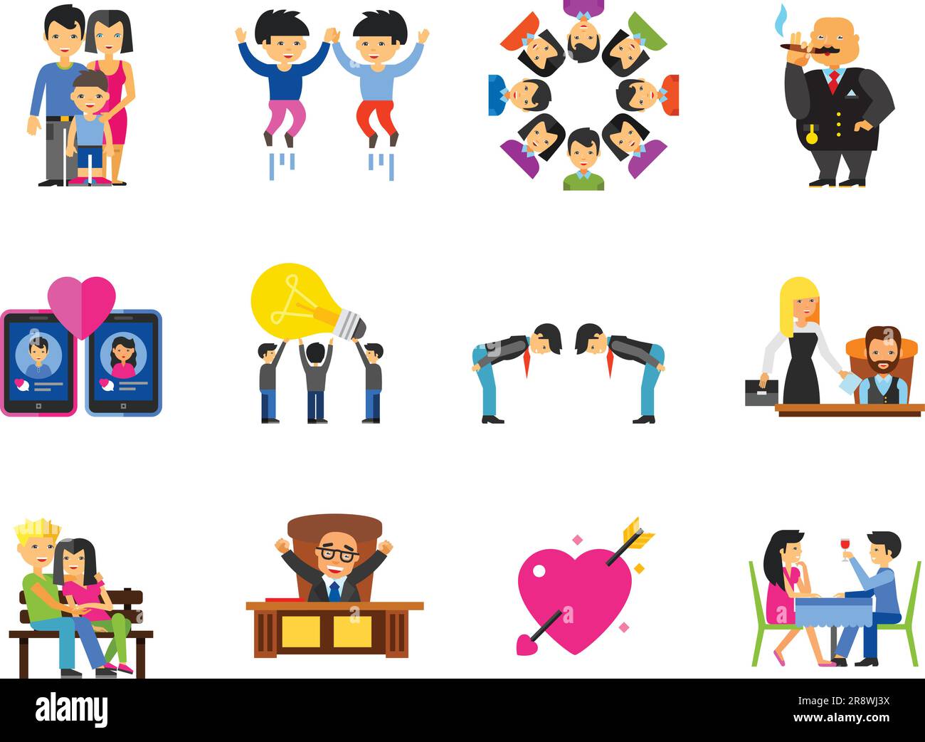 People Icon Set Stock Vector Image & Art - Alamy