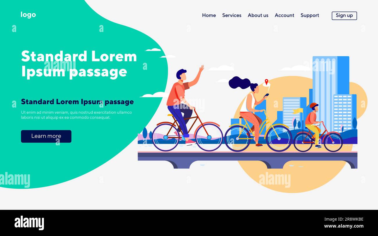 Boy and girl riding bikes Stock Vector Images - Alamy