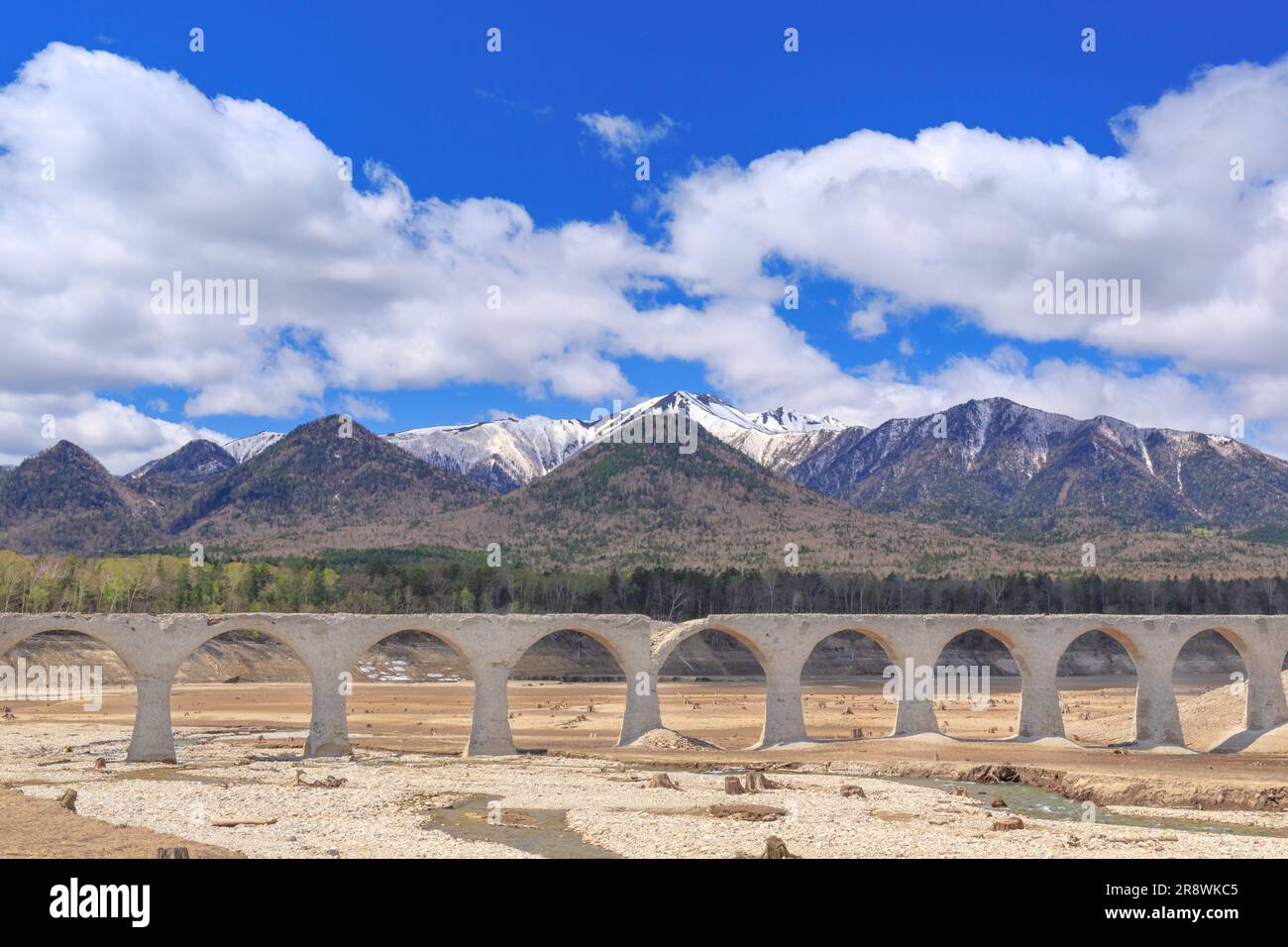Taushubetsu River Bridge Stock Photo - Alamy