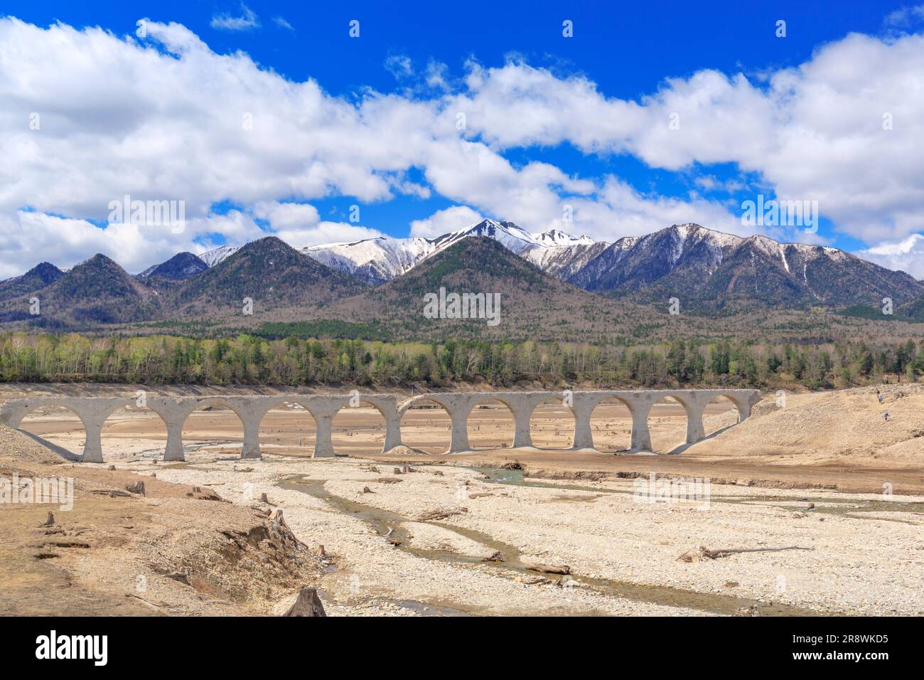 Taushubetsu River Bridge Stock Photo - Alamy