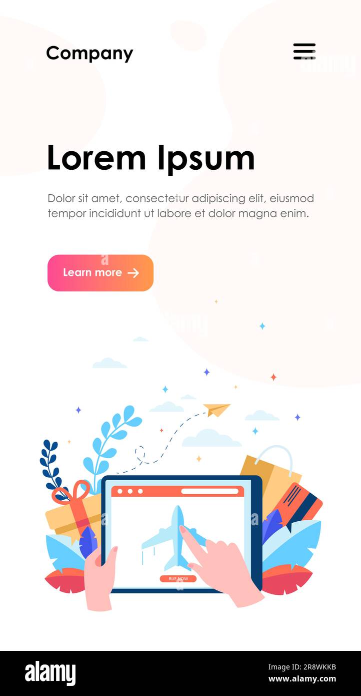 Holding plane tickets Stock Vector Images - Alamy