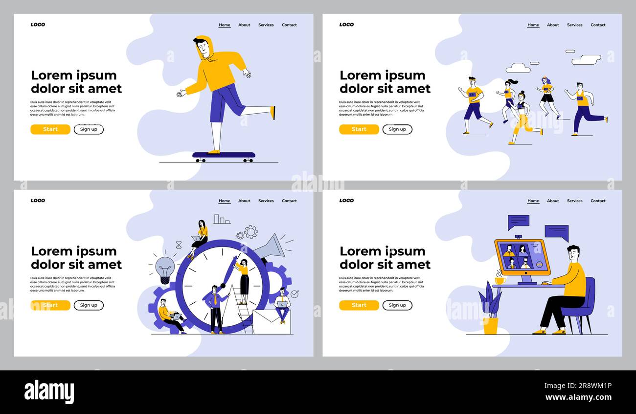 Outdoor office chat Stock Vector Images - Alamy