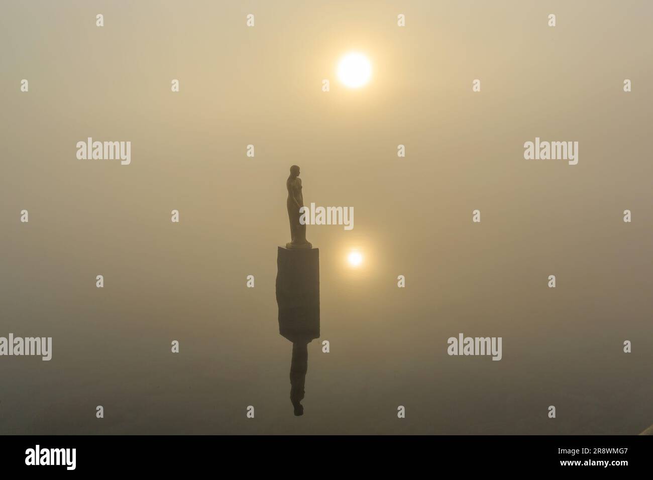 Statue of Tatsuko at Lake Tazawa Stock Photo - Alamy