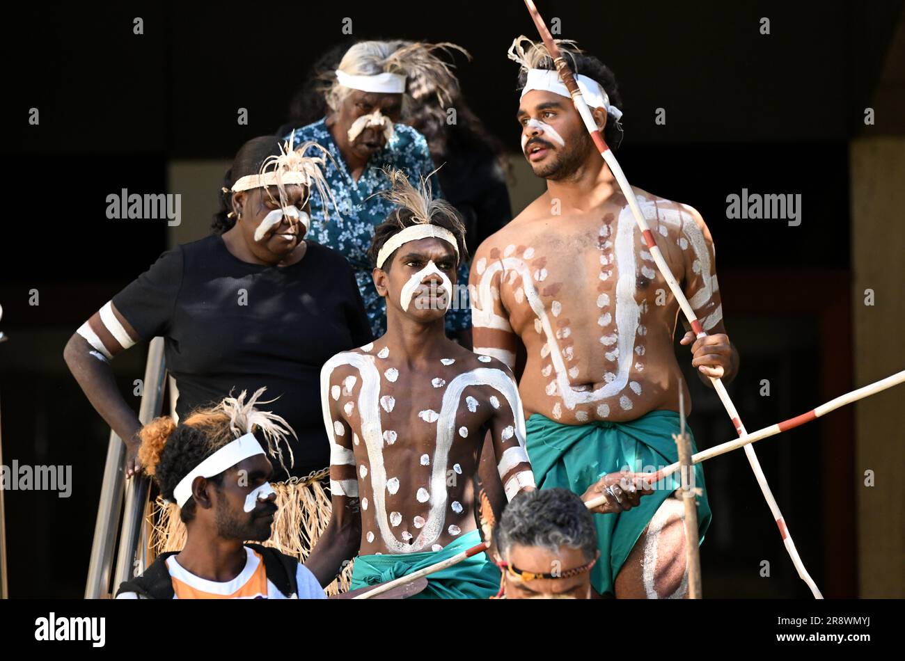 Brisbane, Australia. 23rd June, 2023. Members of the Traditional Owners ...