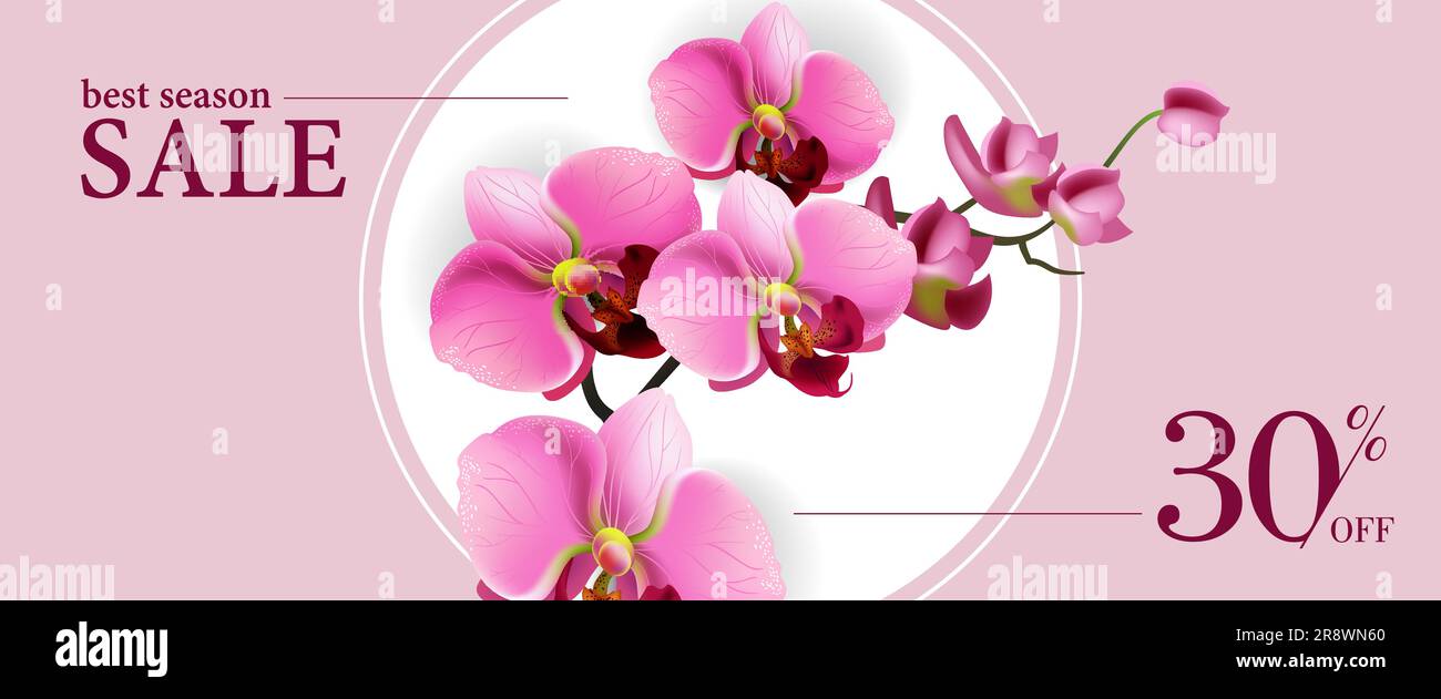 Best season sale, thirty percent off horizontal banner design Stock ...