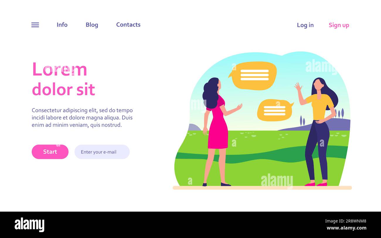 Women keeping social distance Stock Vector Image & Art - Alamy