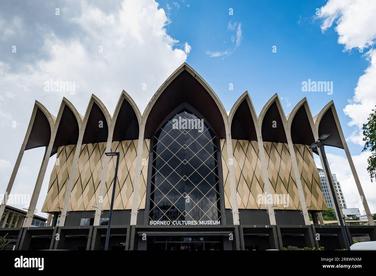Kuching, Malaysia - May 2023: Borneo Cultures Museum architecture at ...