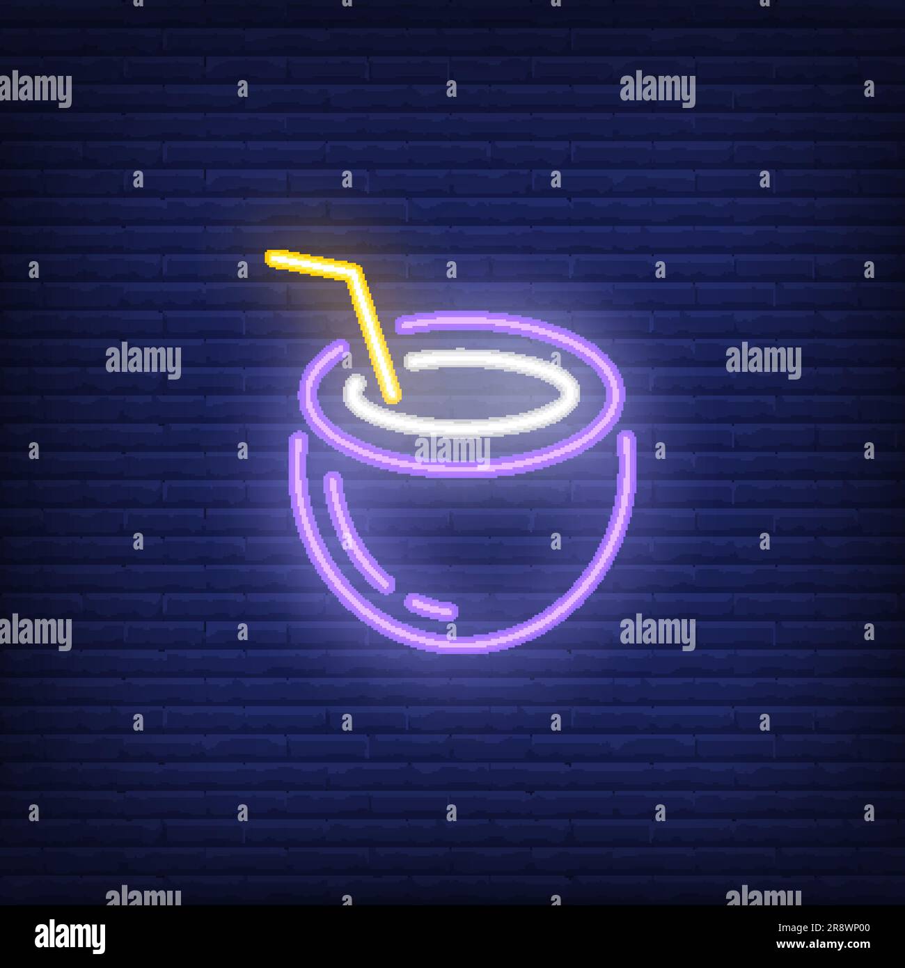 Tropical cocktail neon sign Stock Vector Image & Art - Alamy