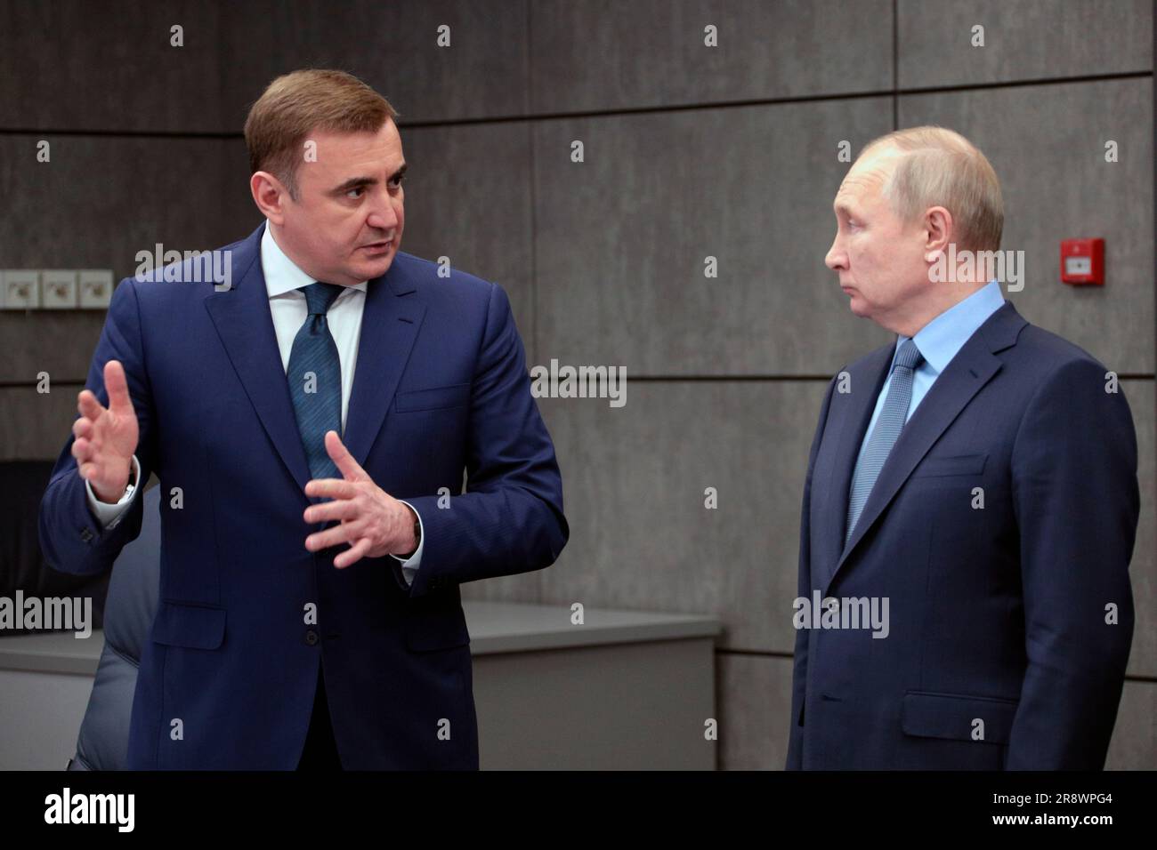 FILE Russian President Vladimir Putin, right, listens to Tula Region ...