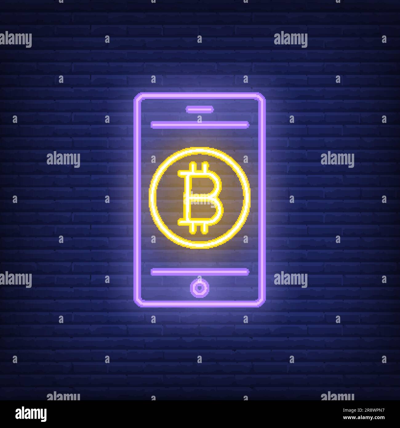 Bitcoin payment neon sign Stock Vector Image & Art - Alamy