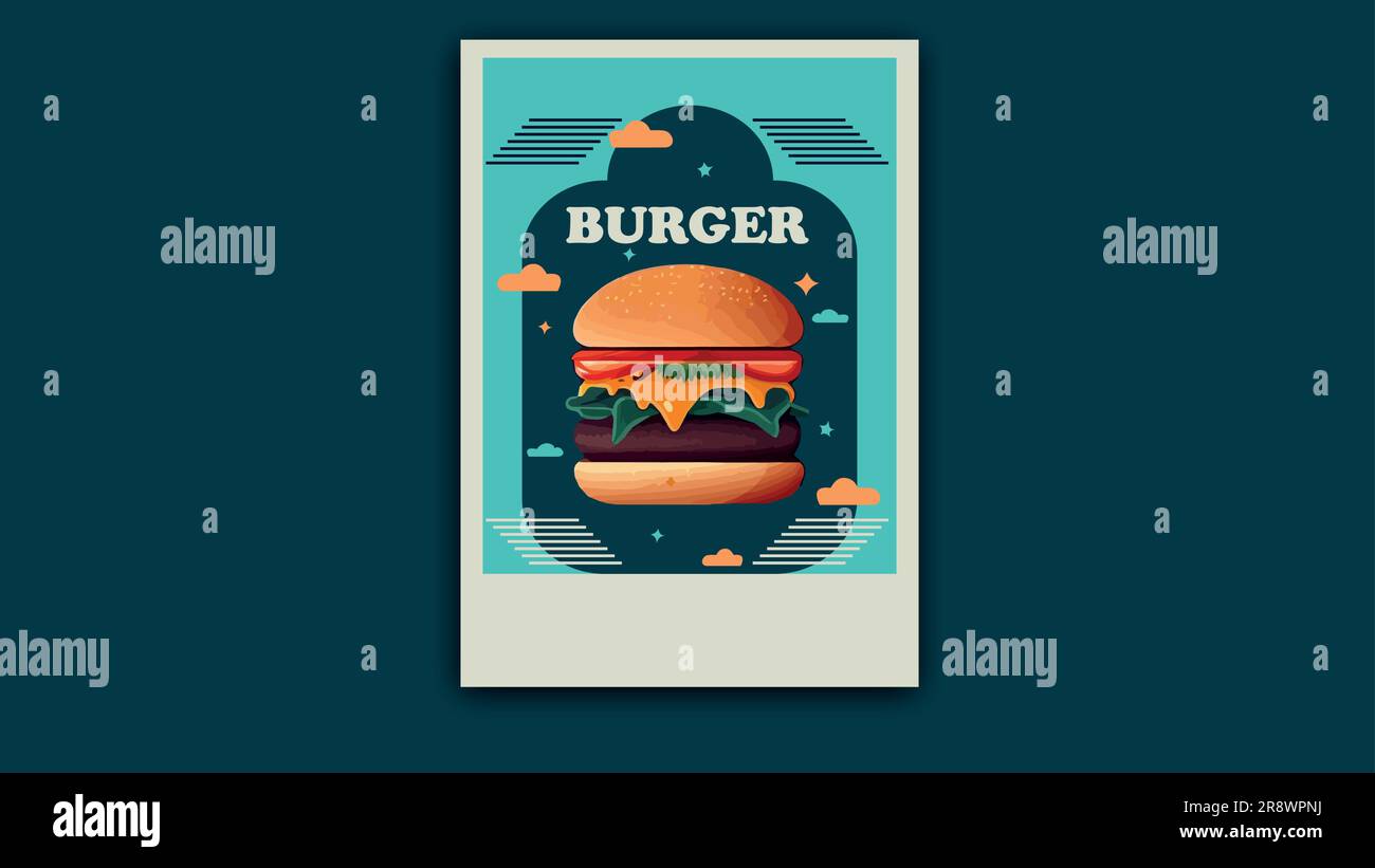 Flat Design Poster Food