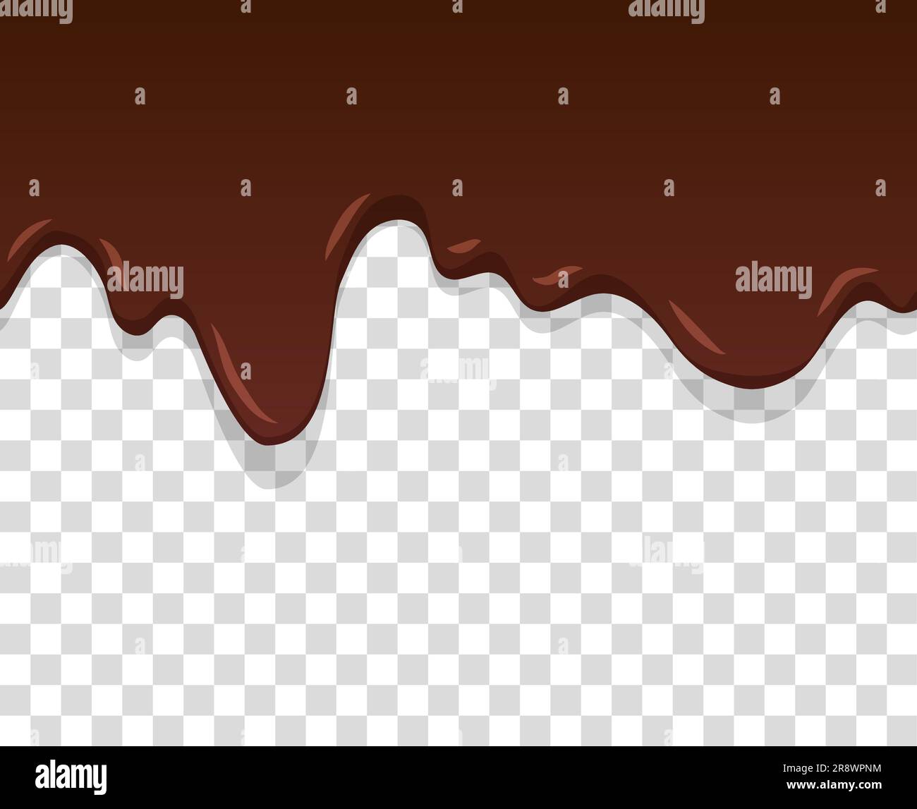 Melted chocolate topping seamless texture. Chocolate is dripping or ...