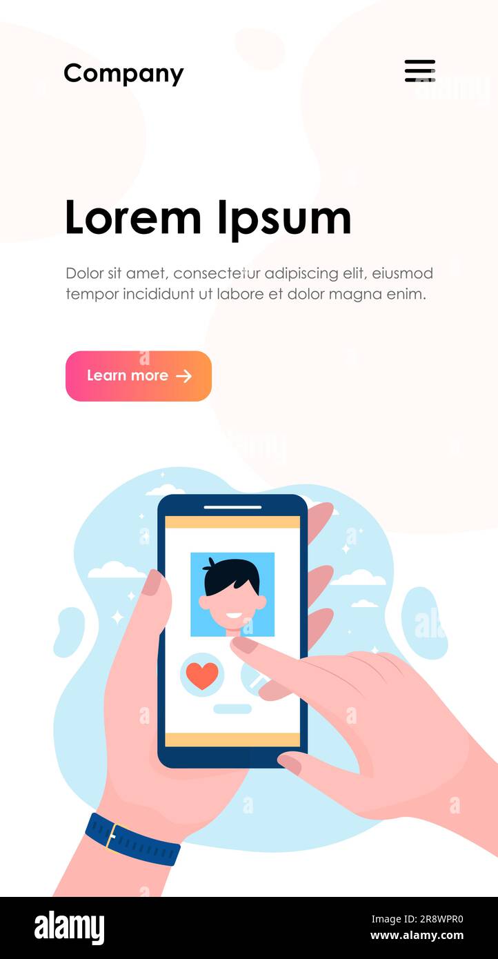 Female hand holding phone with date application Stock Vector Image ...