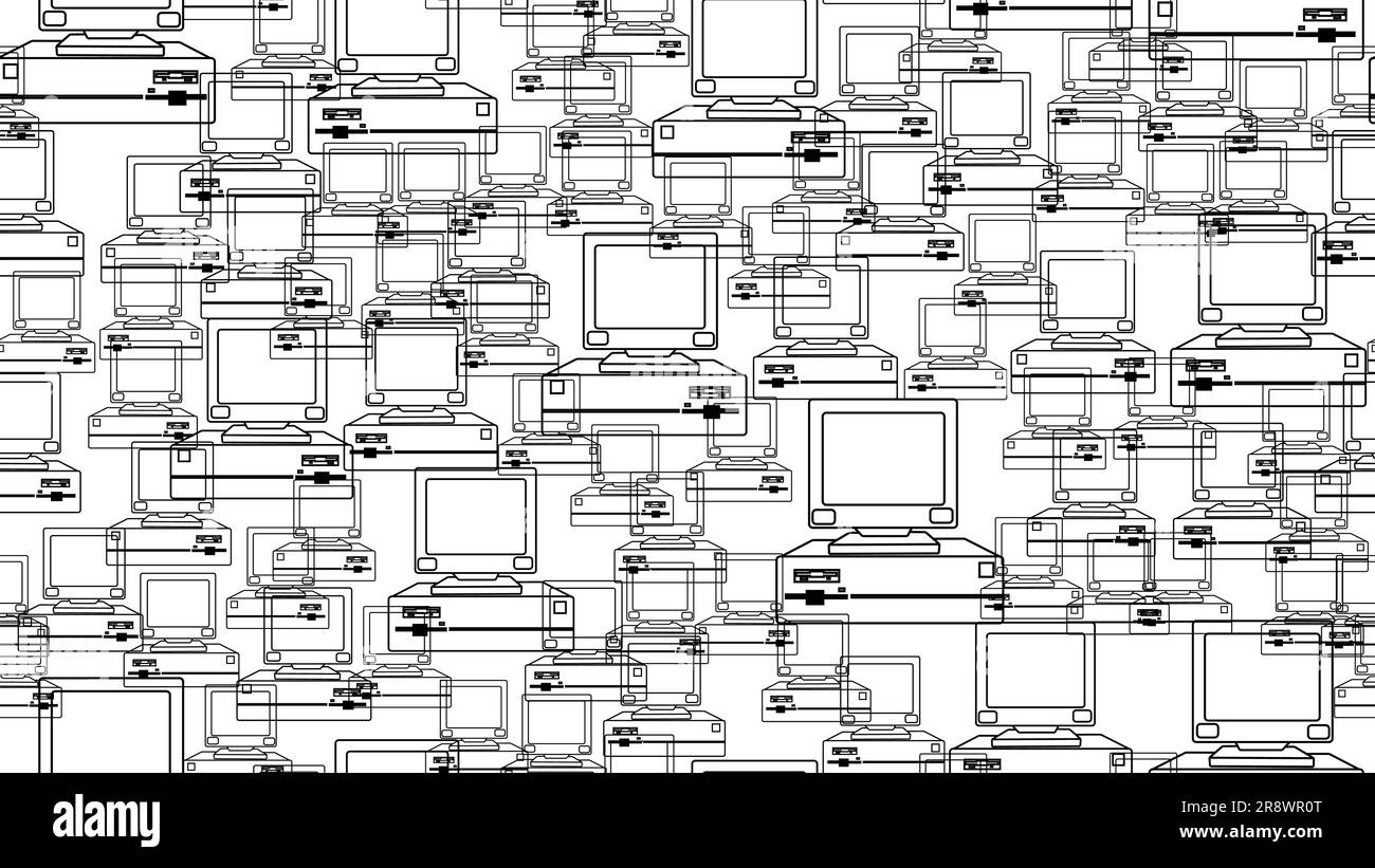 The texture pattern is seamless from old black and white retro hipster ...