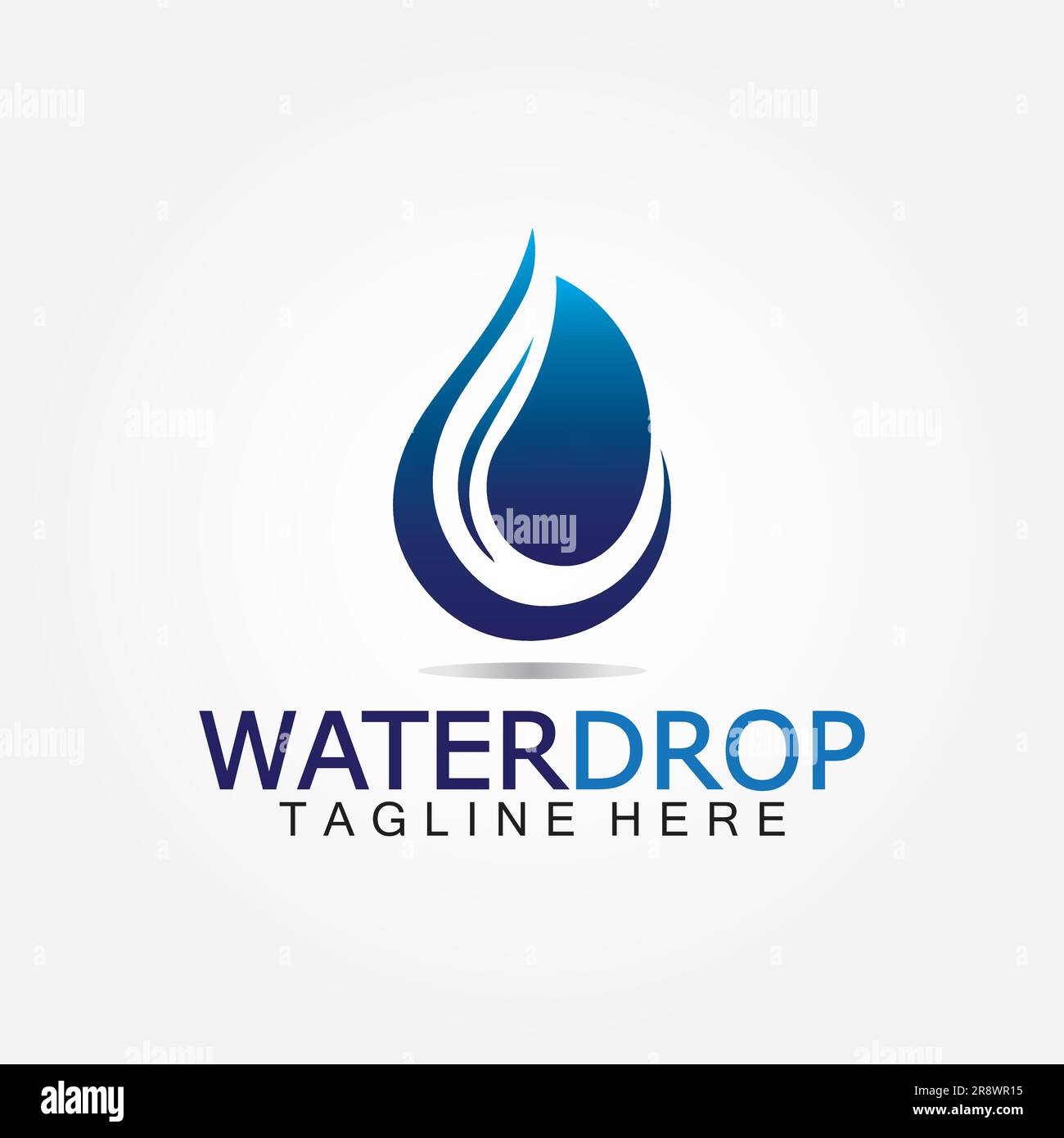 Fresh water drop logo Stock Vector Images - Alamy