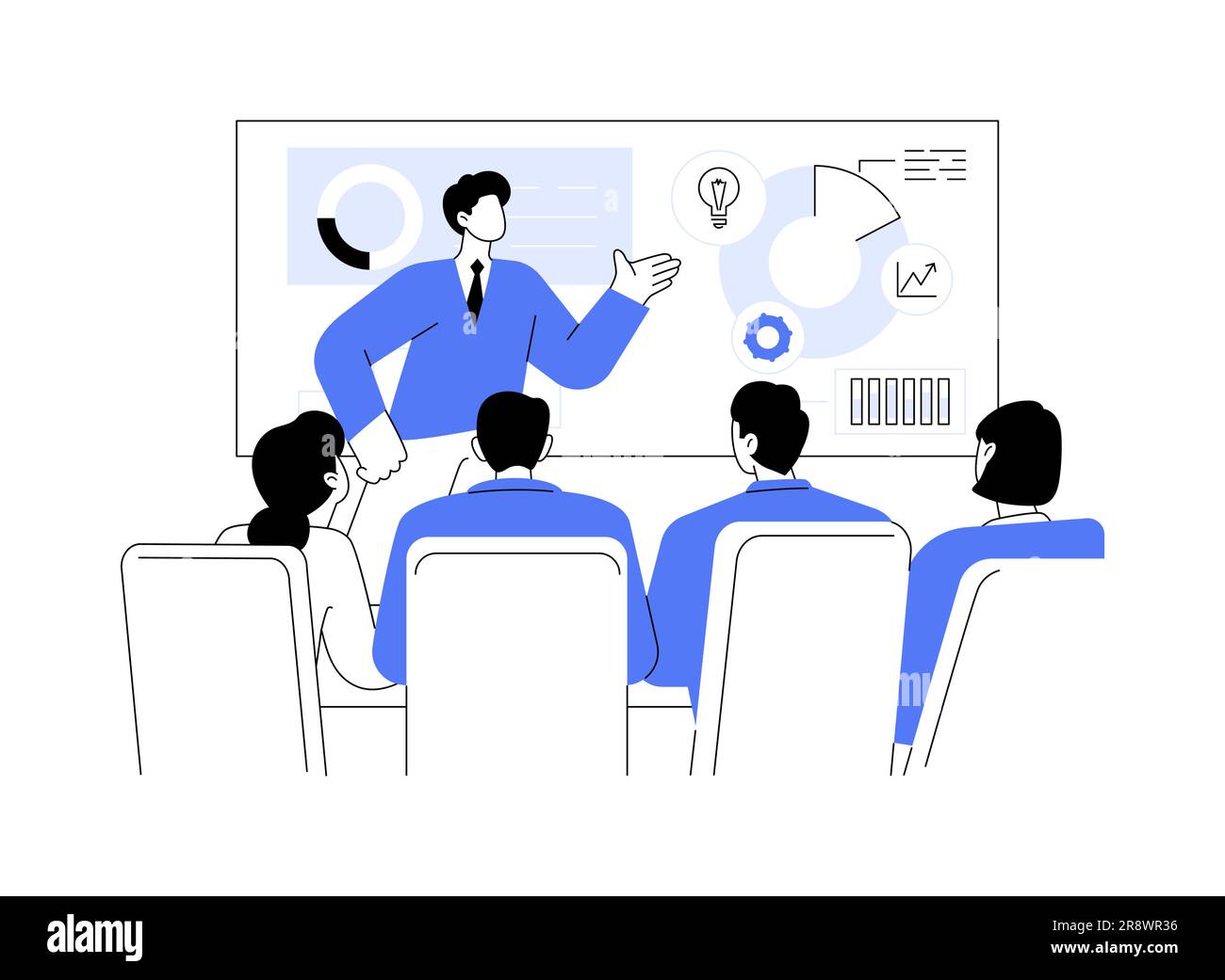Business presentation abstract concept vector illustration Stock Vector ...
