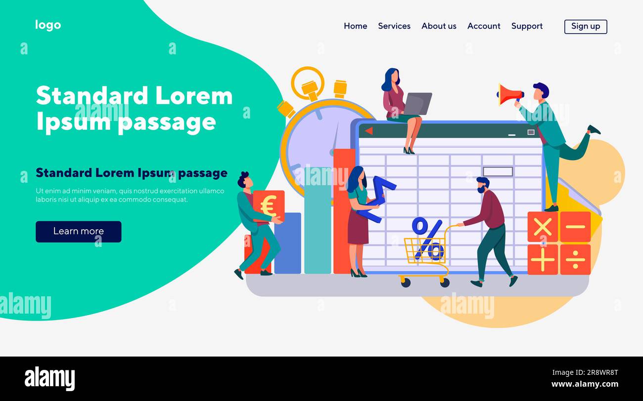 Accounting app vector illustration Stock Vector Image & Art - Alamy