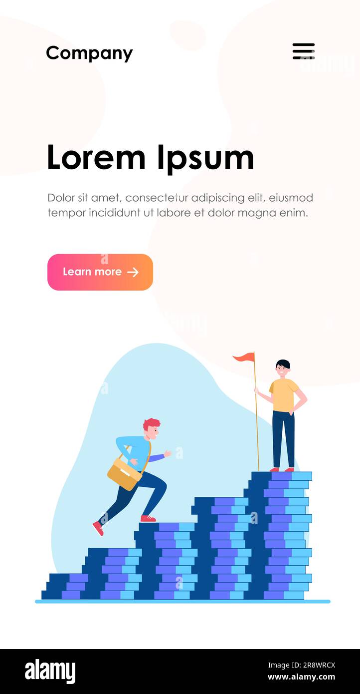 Man climbing on money bar chart Stock Vector Image & Art - Alamy