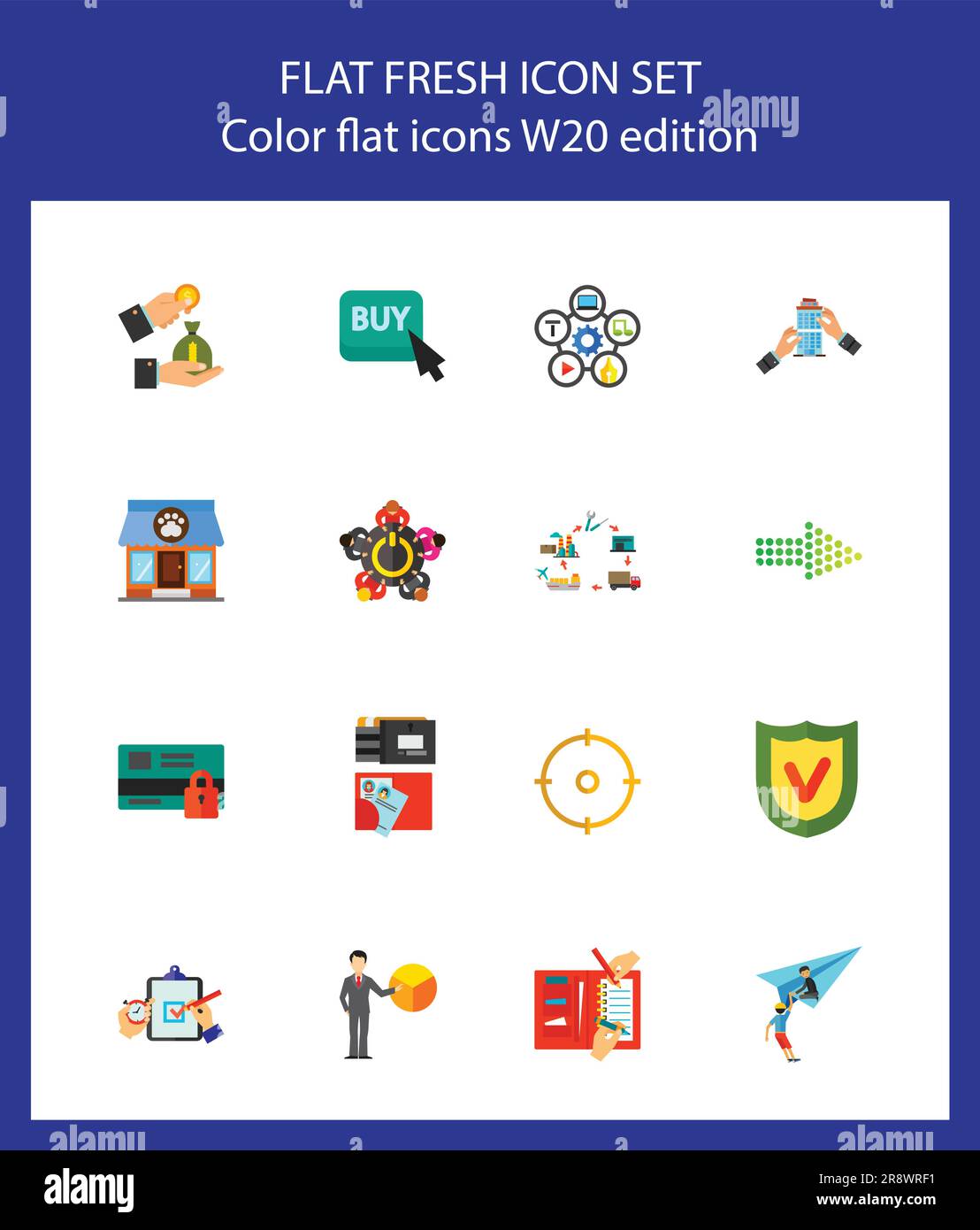 Business administration icon set hi-res stock photography and images ...