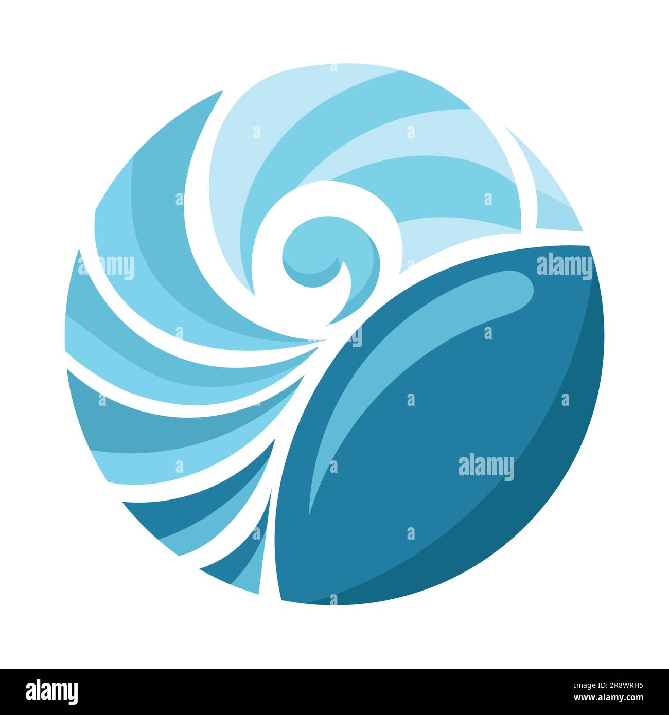 Water splash vector flat elements. Environment save concept with water ...